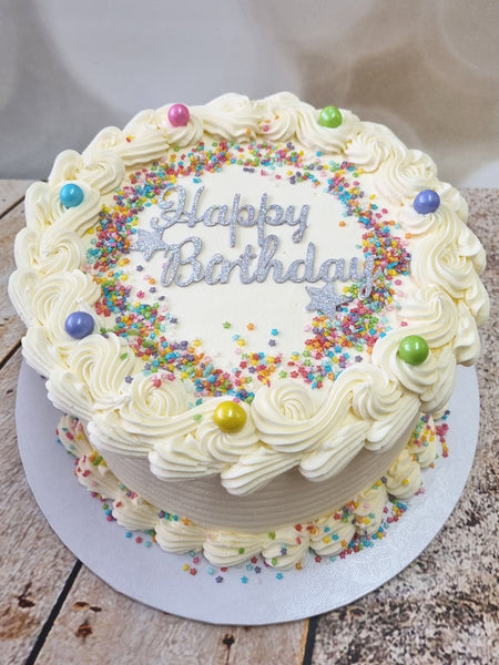 Crafty Cakes | Exeter | UK - Buttercream, Swirls, and Sprinkles Cake