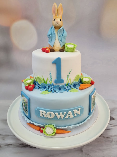 Crafty Cakes | Exeter | UK - Two-tier Peter Rabbit Cake with Edible ...