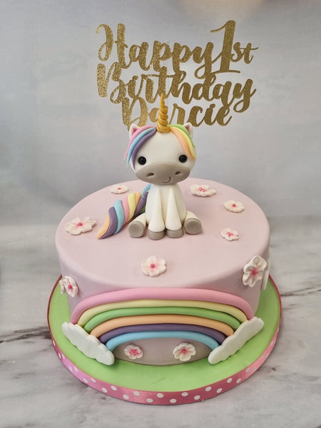 Crafty Cakes | Exeter | UK - Rainbow and Unicorn Cake