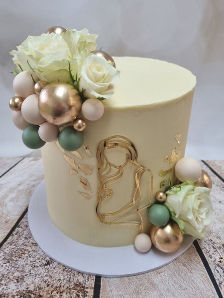 Crafty Cakes | Exeter | UK - Baby Shower Cake with Acrylic Motif ...