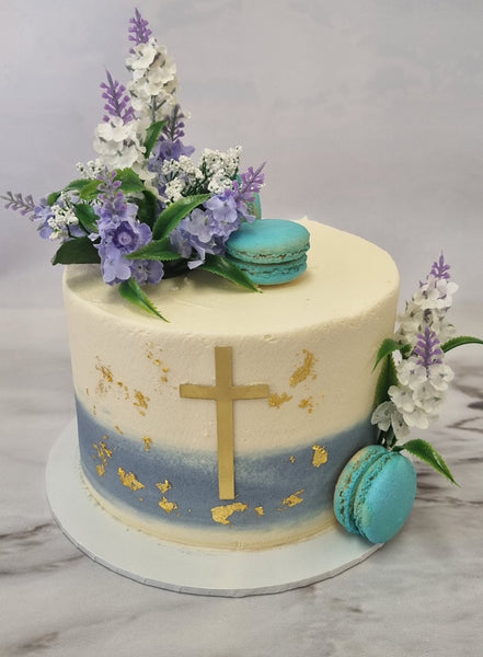Crafty Cakes | Exeter | UK - Two-tone Ombre Buttercream Cake with Gold ...