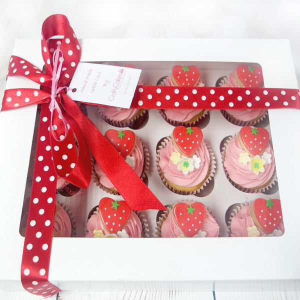 Crafty Cakes | Exeter | UK - Strawberry Valentine Cupcakes