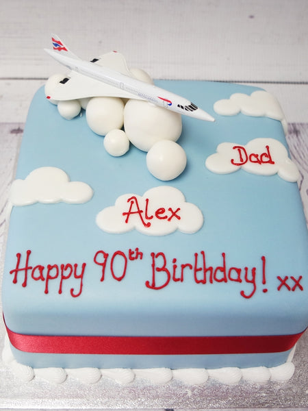Crafty Cakes | Exeter | UK - Concorde in the Clouds Cake