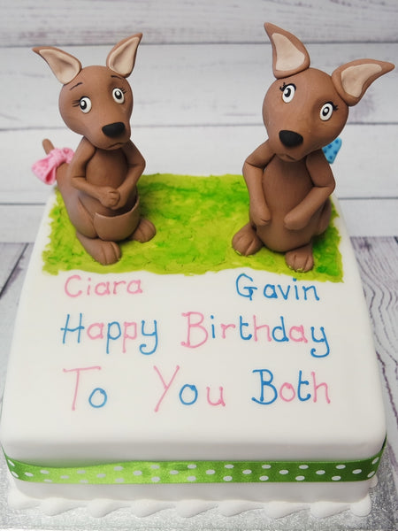 Crafty Cakes | Exeter | UK - Cute Kangaroos Cake