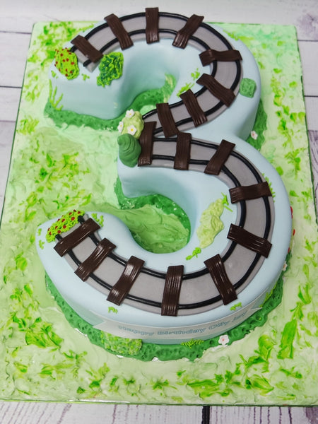Crafty Cakes | Exeter | UK - Train Track Cake